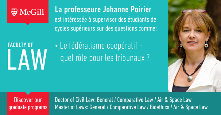 La professeure Johanne Poirier