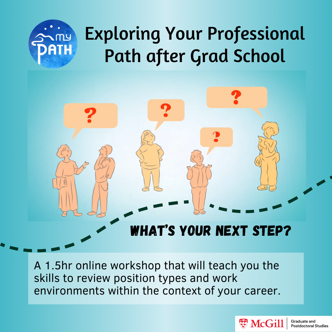 Exploring Your Professional Path | myPath - McGill University Exploring Your Professional Path | myPath - McGill University
